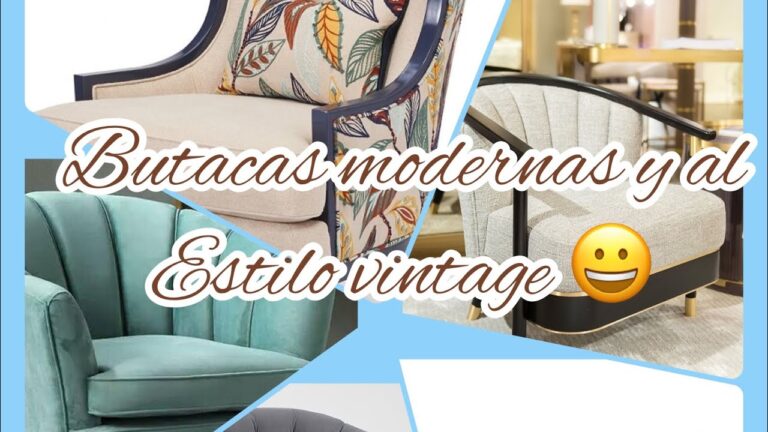 Innovadoras butacas modernas para una decoración vanguardista